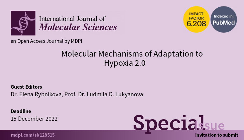 Special Issue International Journal of Molecular Sciences - Институт ...